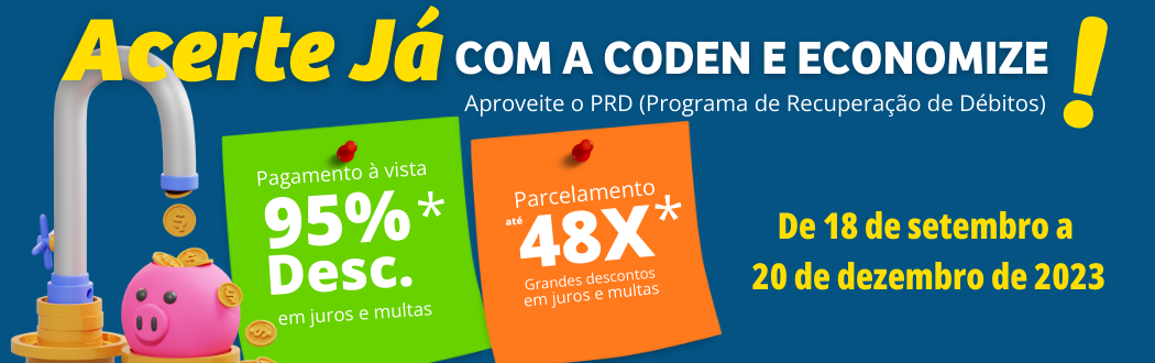 Acerte Já – PRD (Programa de Recuperação de Débitos) – Coden